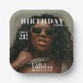 Custom Photo Birthday Party Magazine Cover Paper Plates | Zazzle
