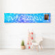 Custom photo Birthday pool party Pool water ripple Banner | Zazzle