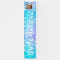 Custom photo Birthday pool party Pool water ripple Banner | Zazzle