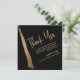 Custom Photo Black Gold Tassel Unique Graduation Thank You Card | Zazzle