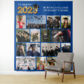 Custom Photo Blue Graduation Class of 2023 School Tapestry | Zazzle