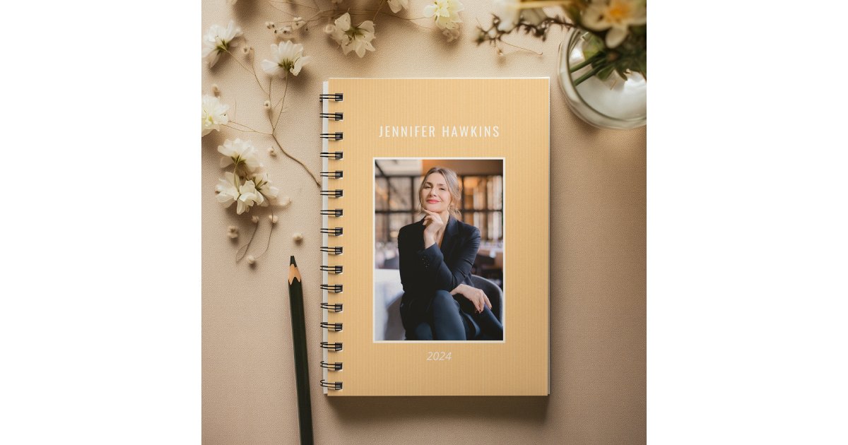 Custom Photo Border l Professional Elegant Weekly Planner | Zazzle