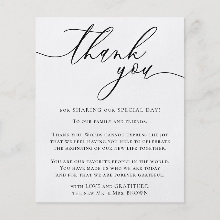 Custom Photo Budget Thank You Flyer | Zazzle
