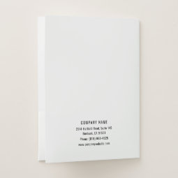 Custom Photo Business Folders Logo and Card Slot | Zazzle