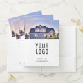 Custom Photo Business Folders Logo and Card Slot | Zazzle