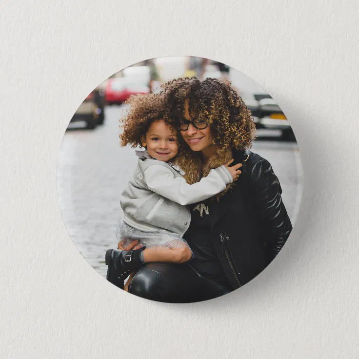 Custom Photo Button | Zazzle