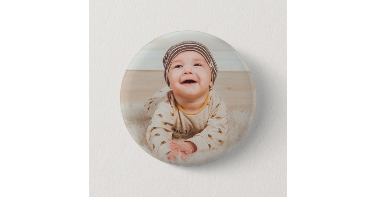 Custom Photo Button | Zazzle
