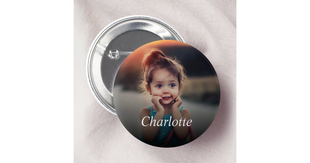 Custom Photo Button | Zazzle