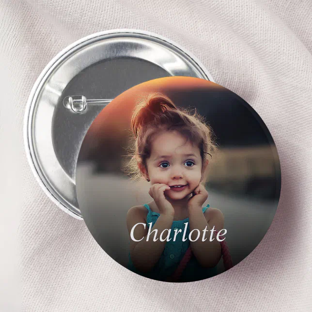 Custom Photo Button | Zazzle