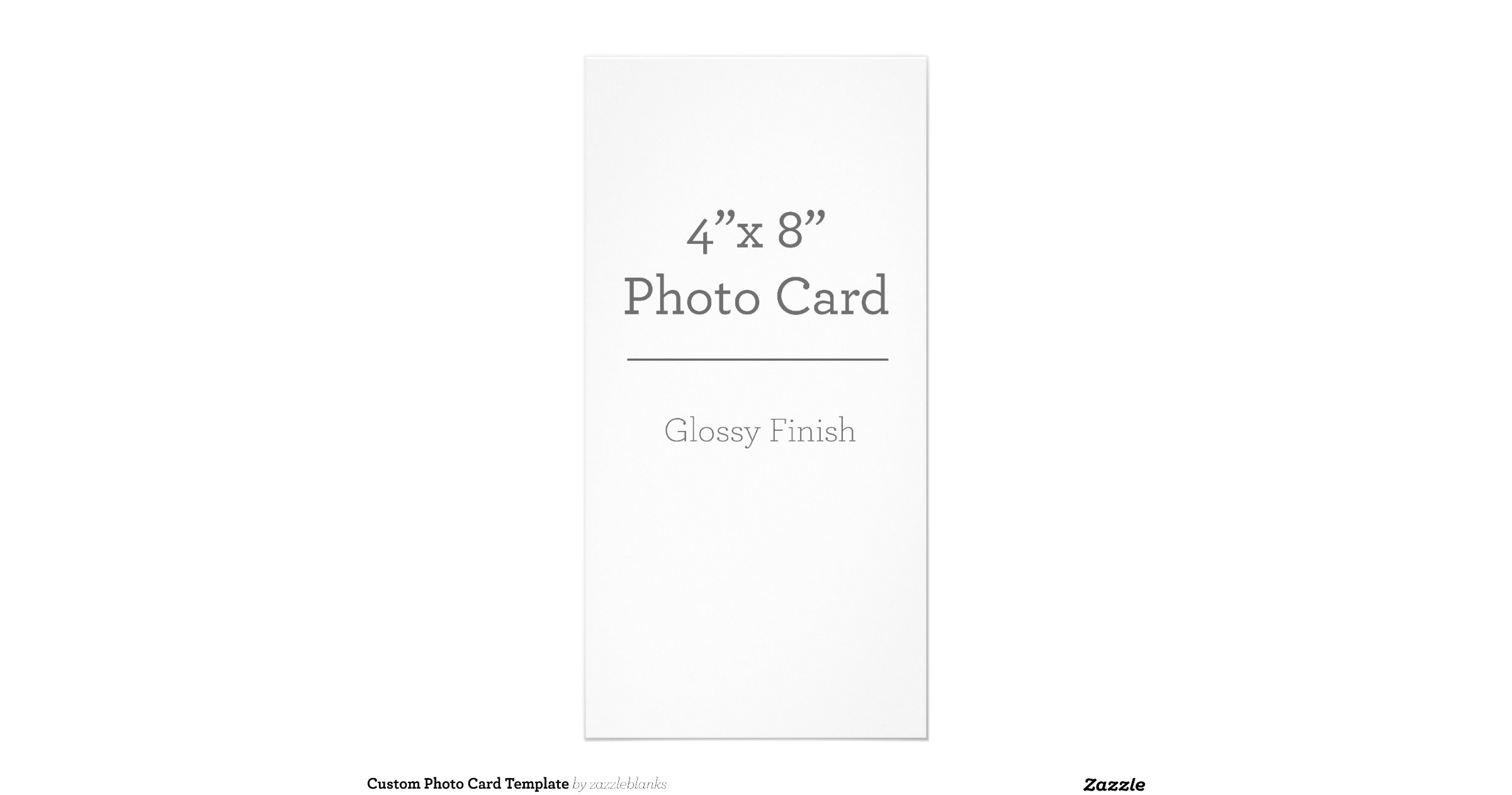 8" x 4" Photocard | Zazzle