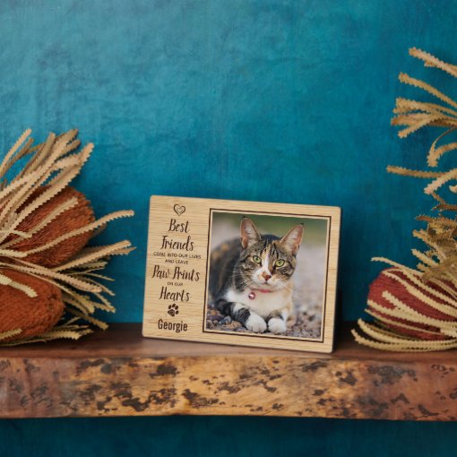 Custom Photo Cat Pet Memorial Plaque | Zazzle