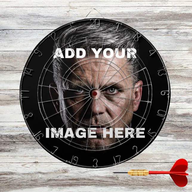 Custom Photo Classic Personalized image Template Dart Board | Zazzle