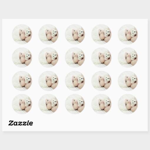 Custom Photo Classic Round Sticker | Zazzle