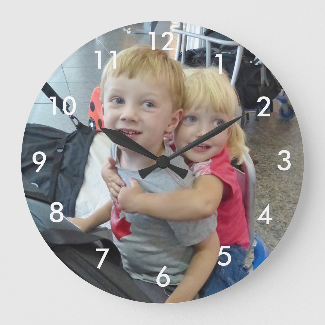 Custom Photo Clock | Zazzle