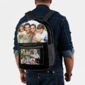 Custom Photo Collage Black Printed Backpack | Zazzle