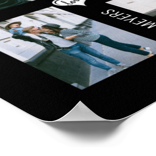 Custom Photo Collage Love Poster | Zazzle