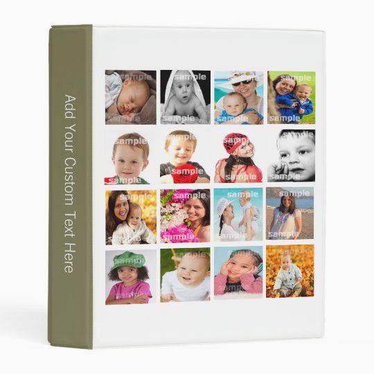 Custom Photo Collage Mini Binder | Zazzle.com