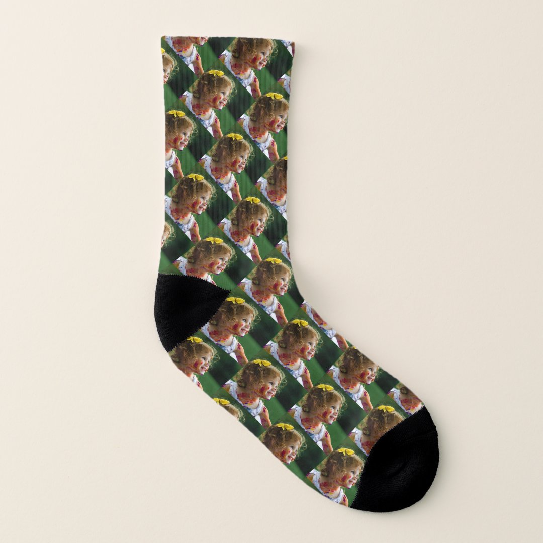 Custom Photo Collage Pattern Socks | Zazzle