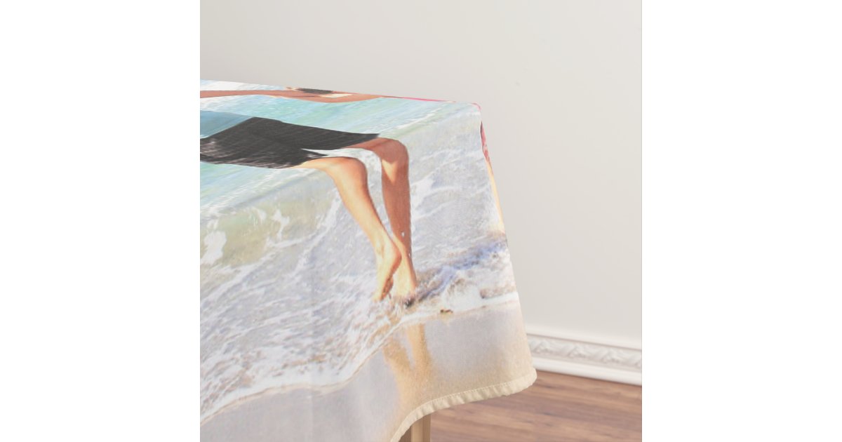 Custom Photo Collage Text Tablecloth - Family Love | Zazzle