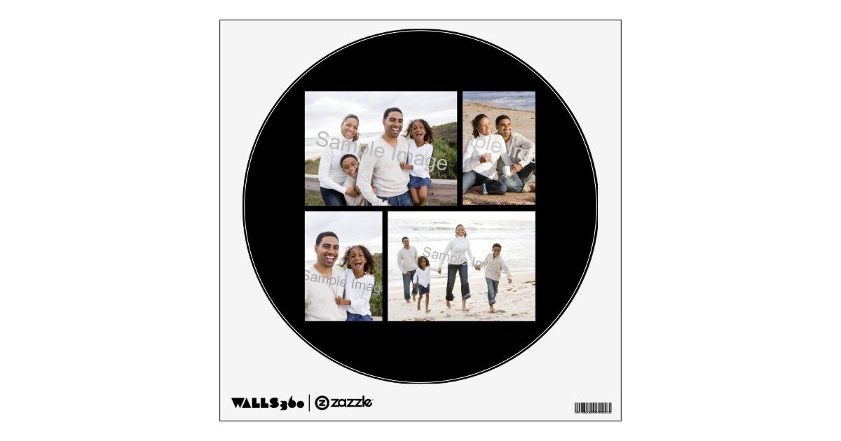 Custom Photo Collage Wall Sticker | Zazzle