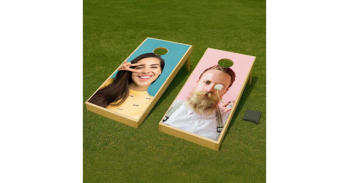Custom Photo Cornhole Wedding Game | Zazzle
