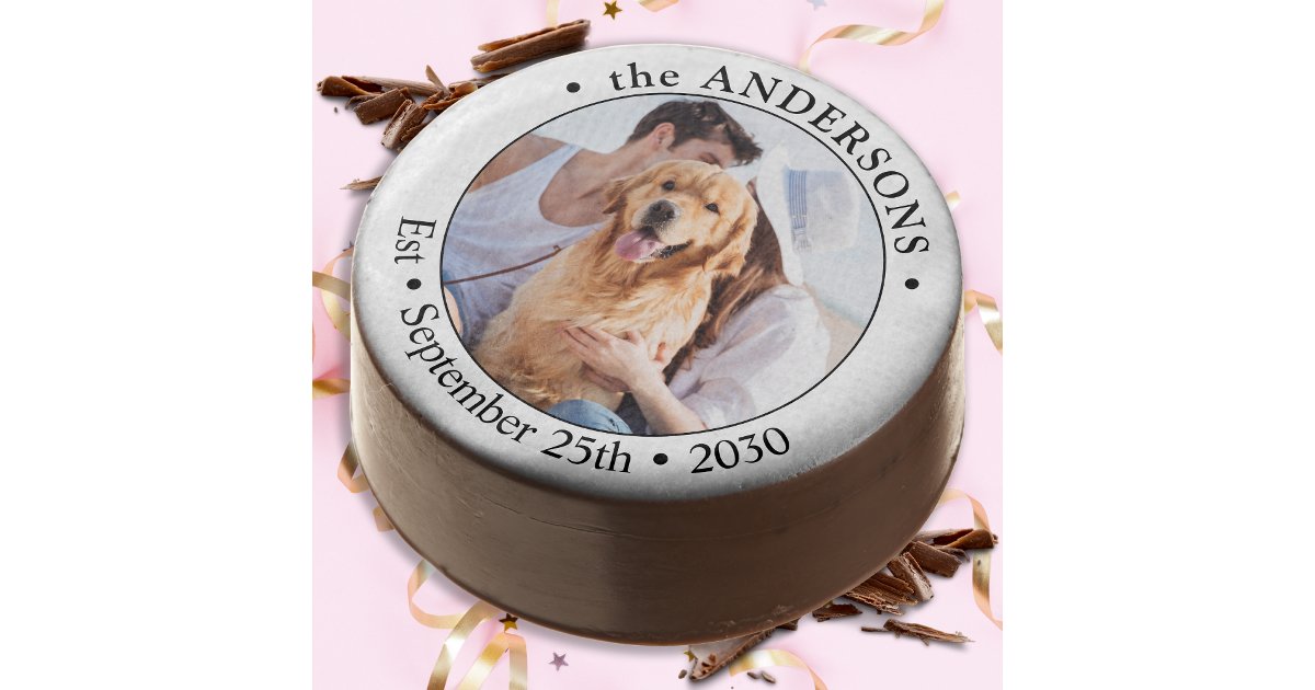 Custom Photo Couple Wedding Chocolate Covered Oreo | Zazzle