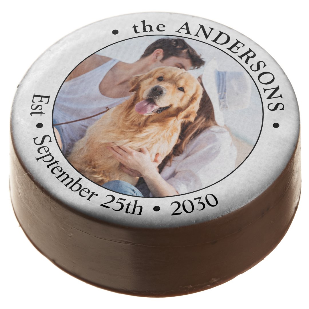 Custom Photo Couple Wedding Chocolate Covered Oreo | Zazzle
