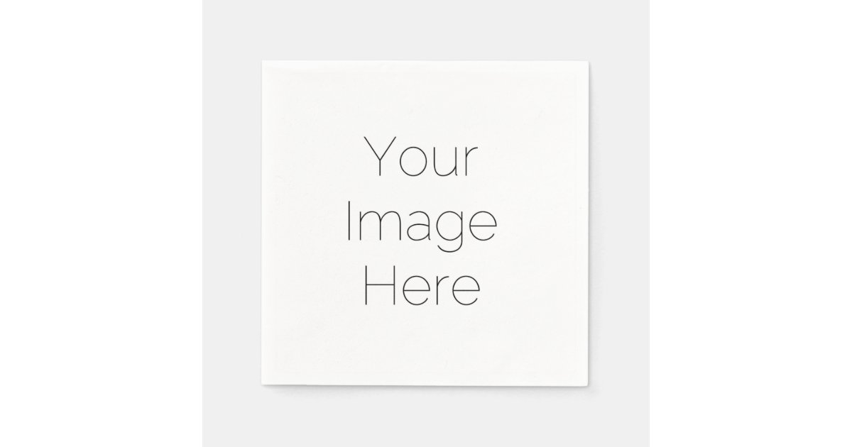 custom photo create your own Paper Napkin | Zazzle
