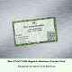 Custom Photo CTA QR Code Green White Lawn Care Business Card Magnet ...