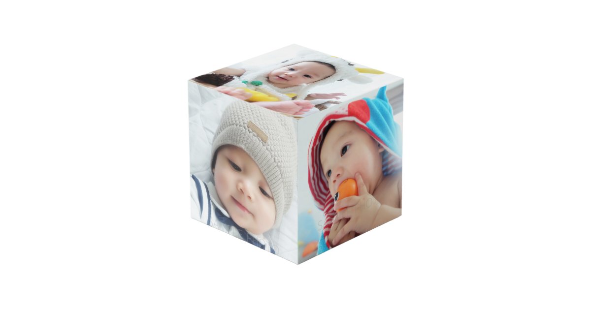 Custom Photo Cube | Zazzle