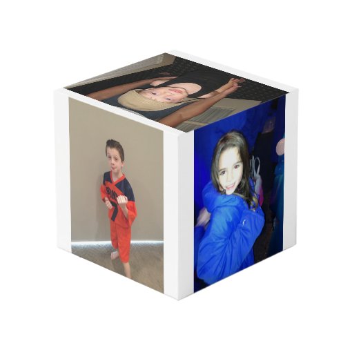 Custom Photo Cube With Picture and Photos | Zazzle