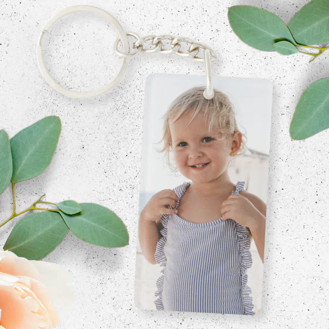 Custom Photo | Cute Kids Design Your Own 2 Image Keychain | Zazzle