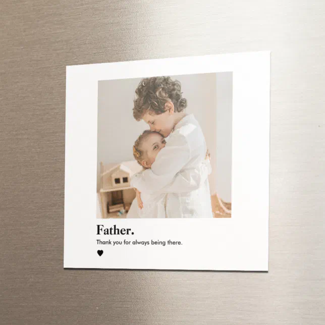 Custom Photo Dad Magnet | Father’s Day Gif | Zazzle