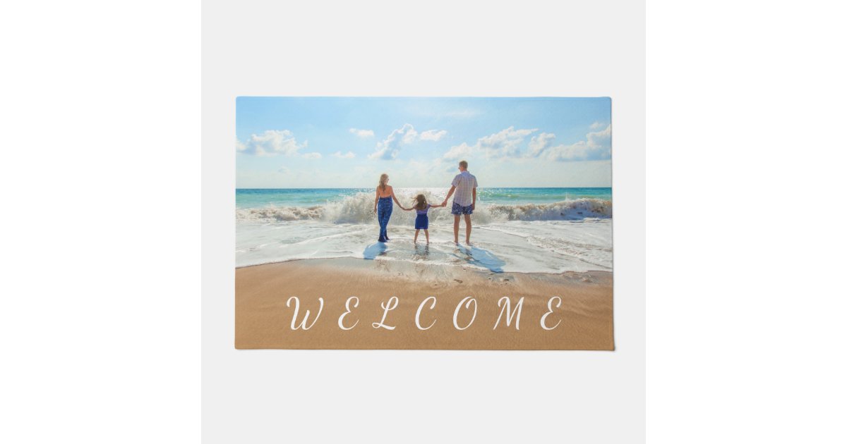 Custom Photo Doormat Your Own Design Personalized | Zazzle