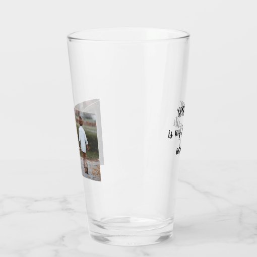 Custom Photo Drinking Glass | Zazzle