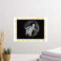 custom photo | elegant doodle | fine gold frame foil prints | Zazzle