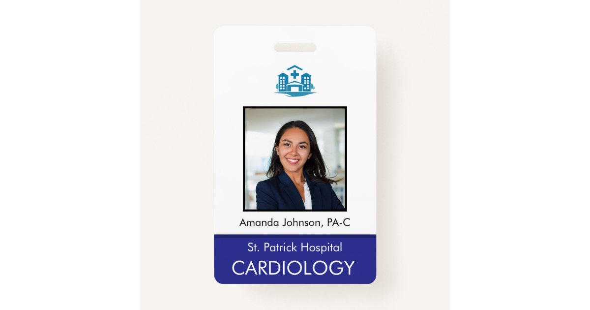 Custom Photo Employee Security ID Badge | Zazzle