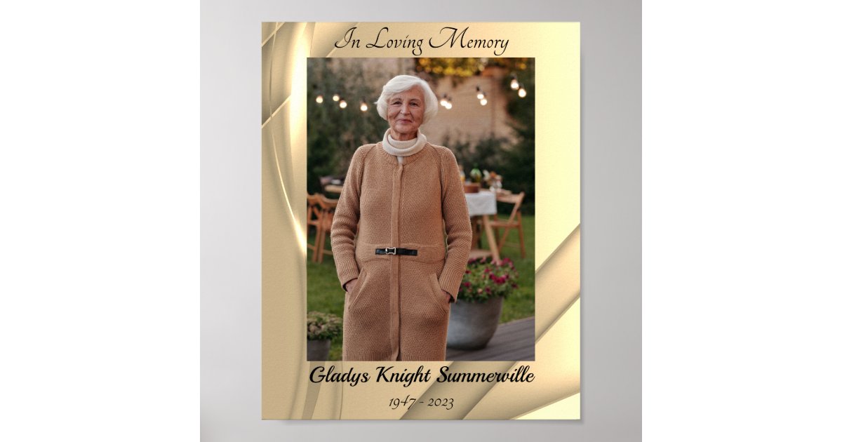 Custom Photo Enlargement Print | Golden Glow | Zazzle