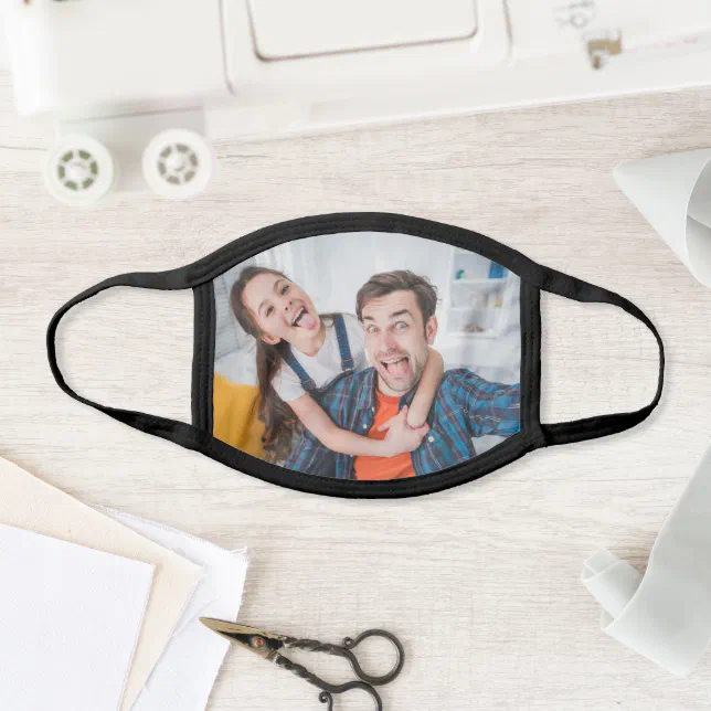 Custom Photo Face Mask | Zazzle