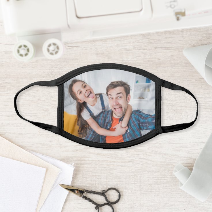Custom Photo Face Mask | Zazzle