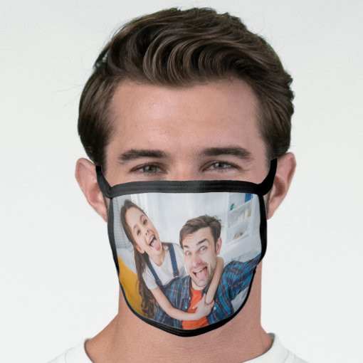 Custom Photo Face Mask | Zazzle