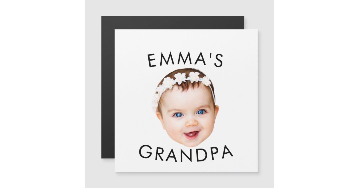 Custom Photo Face Mom Grandma Grandpa Birthday | Zazzle