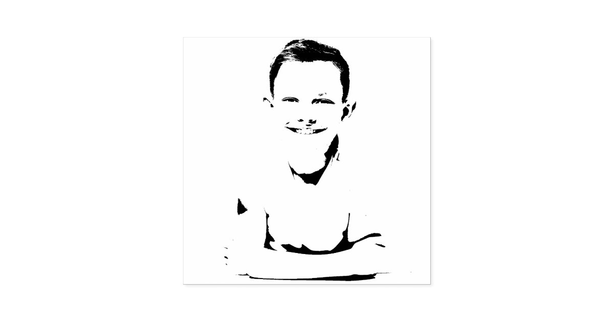 Custom Photo (Face) Rubber Stamp | Zazzle