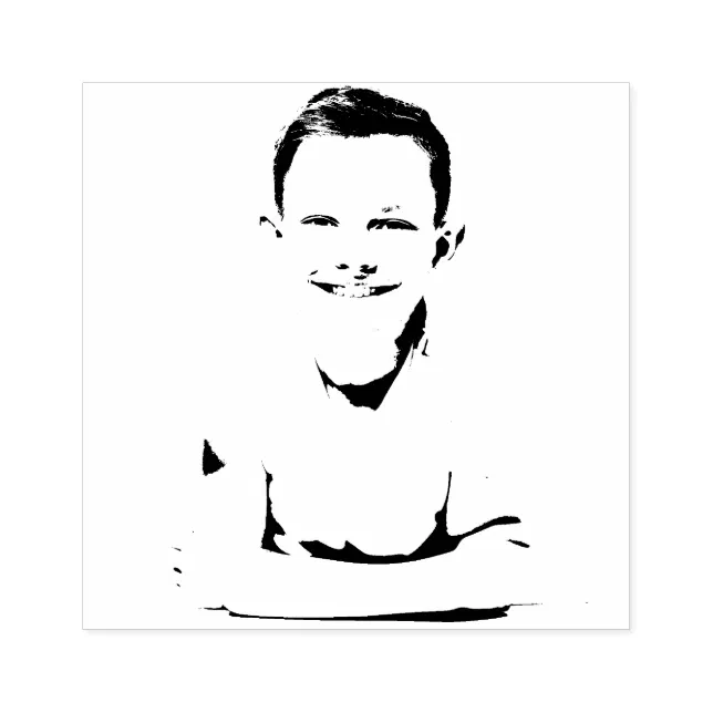 Custom Photo (Face) Rubber Stamp | Zazzle