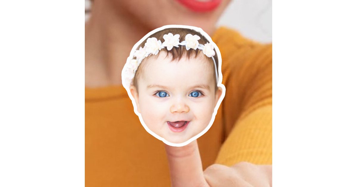 Custom Photo Face Stickers | Personalized Face | Zazzle