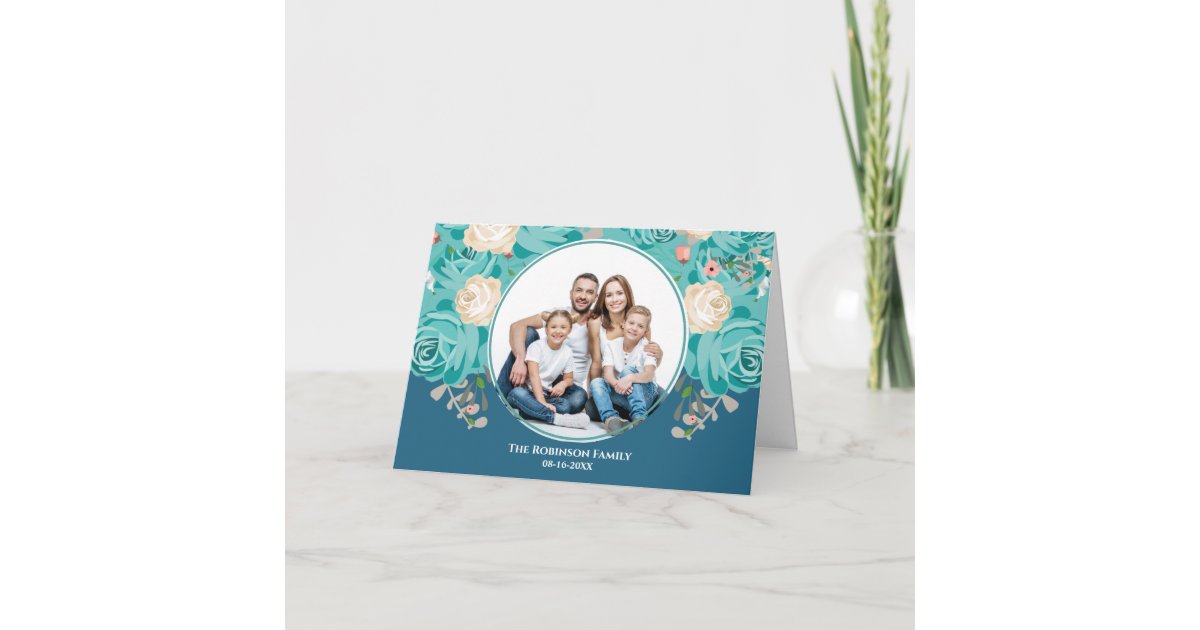 Custom Photo Family Personalize Card | Zazzle