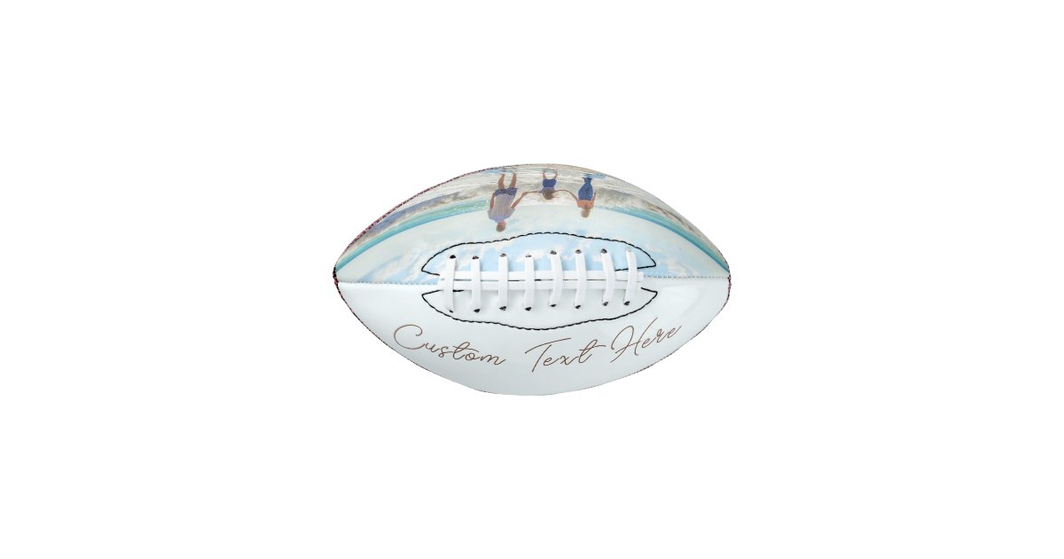 Custom Photo Football Gift Your Photos and Text | Zazzle