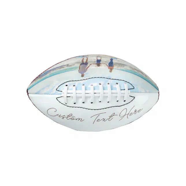Custom Photo Football Gift Your Photos and Text | Zazzle