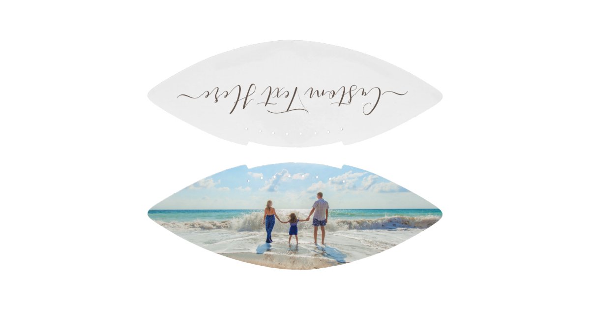 Custom Photo Football with Your Photos and Text | Zazzle