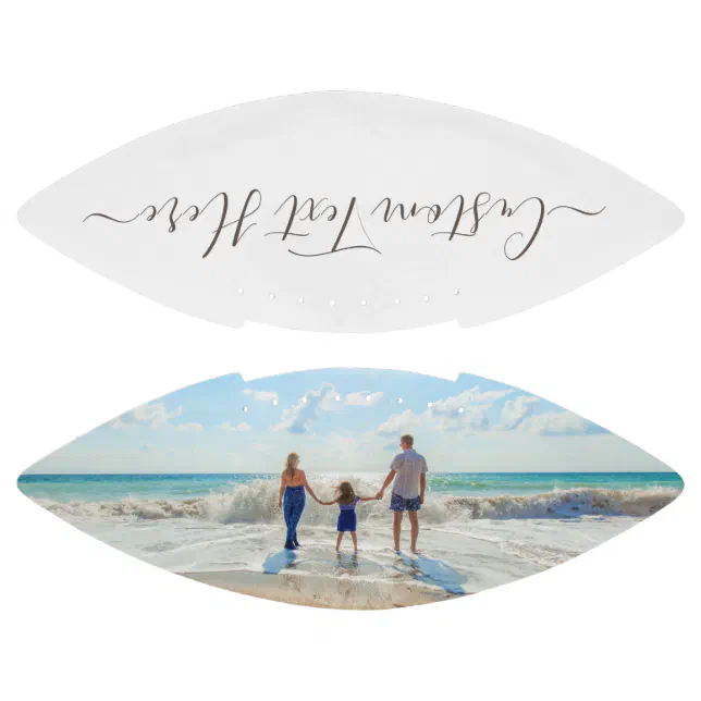Custom Photo Football with Your Photos and Text | Zazzle